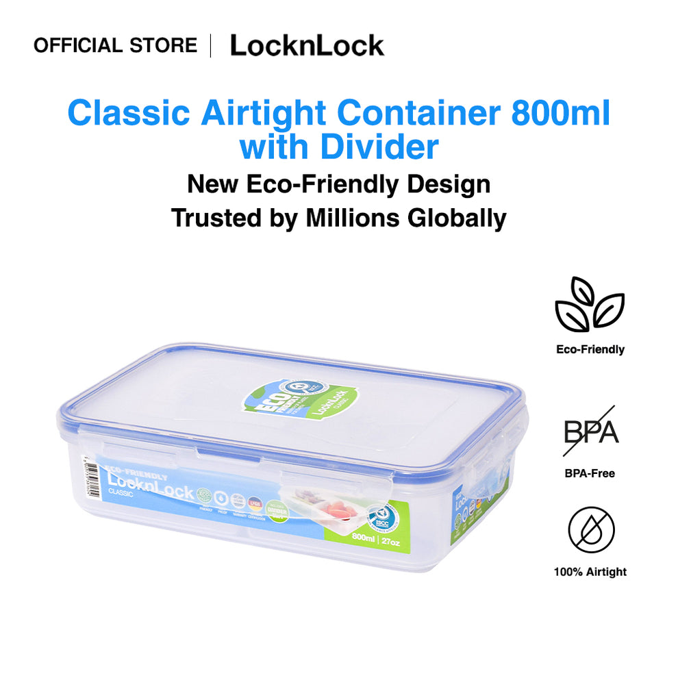 LocknLock Eco-Friendly Classic Airtight Rectangular Food Container 800