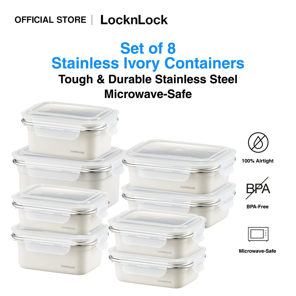 Stainless Ivory Containers – LocknLock