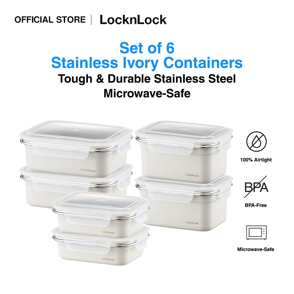 Stainless Ivory Containers – LocknLock